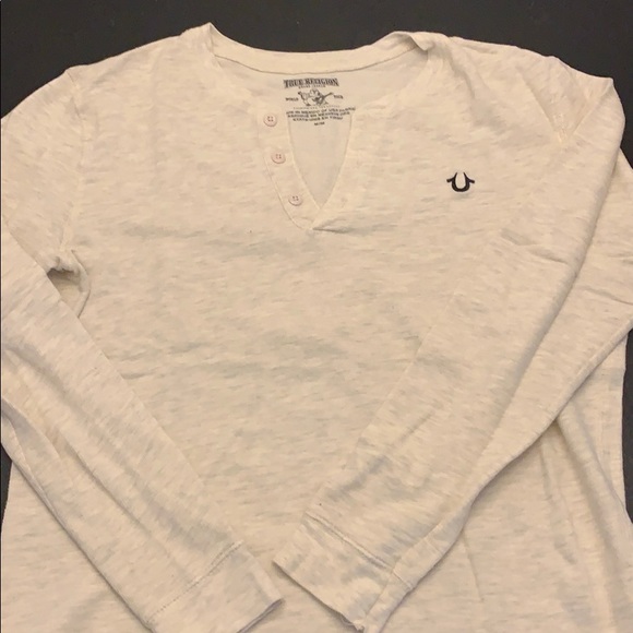 True Religion | Shirts | True Religion Cream Thermal | Poshmark